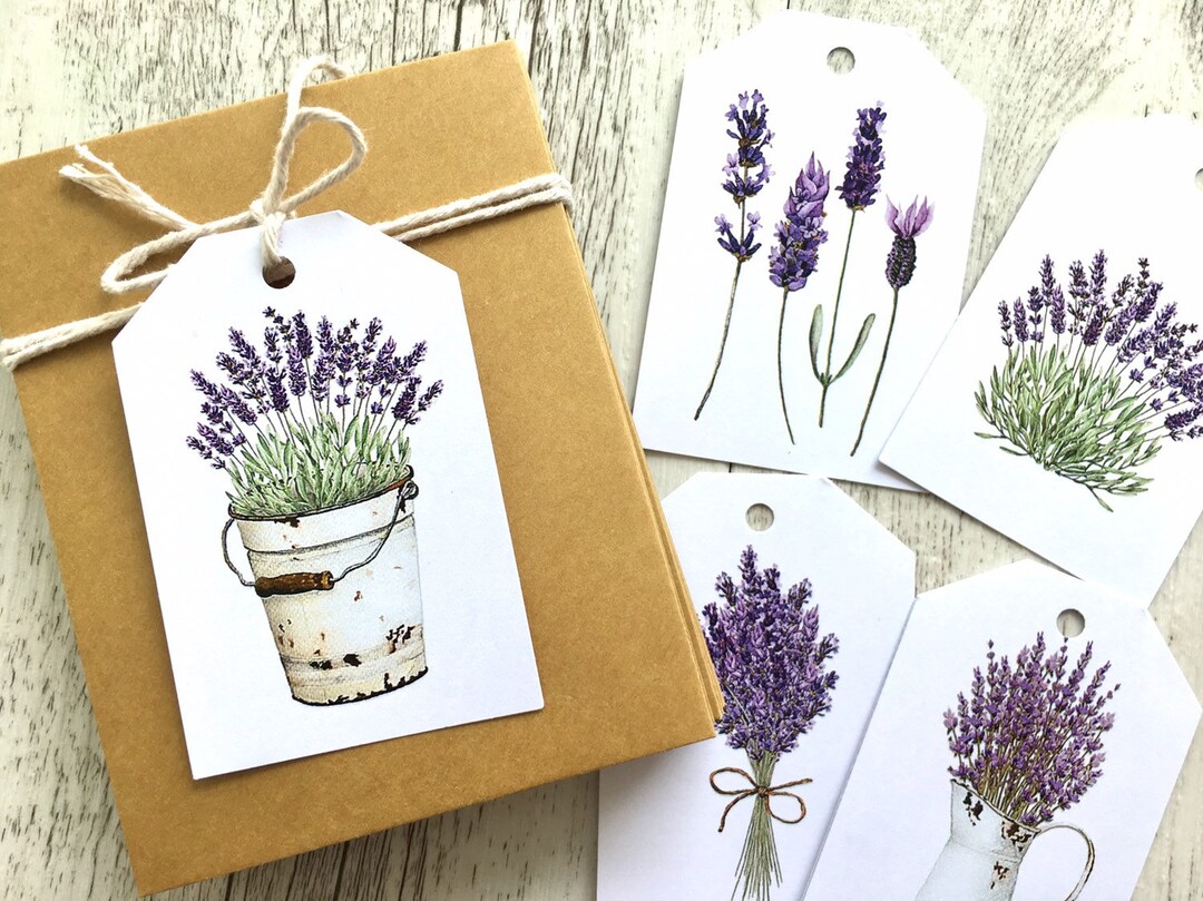 LAVENDER HARVEST Gift Tags Swing Tags LAVENDER Gift Tags Swing Tags ...