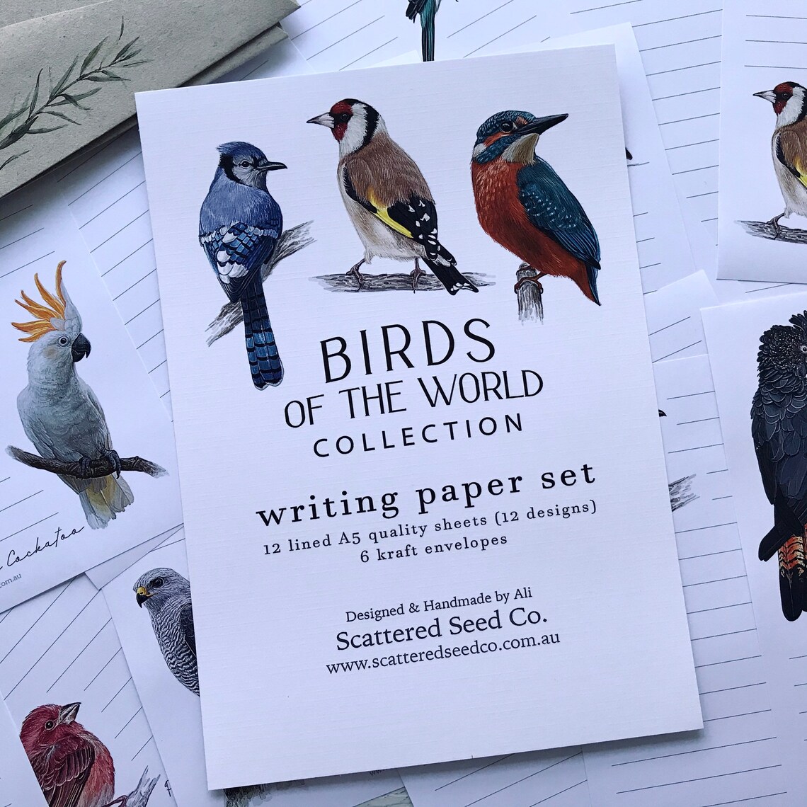 BIRDS of the WORLD Collection Writing Paper Set Birds Themed | Etsy