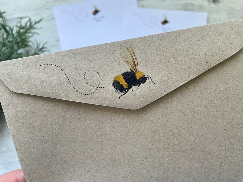 Personalised Writing Paper Set BUMBLE BEE Set of 20 Bee - Etsy