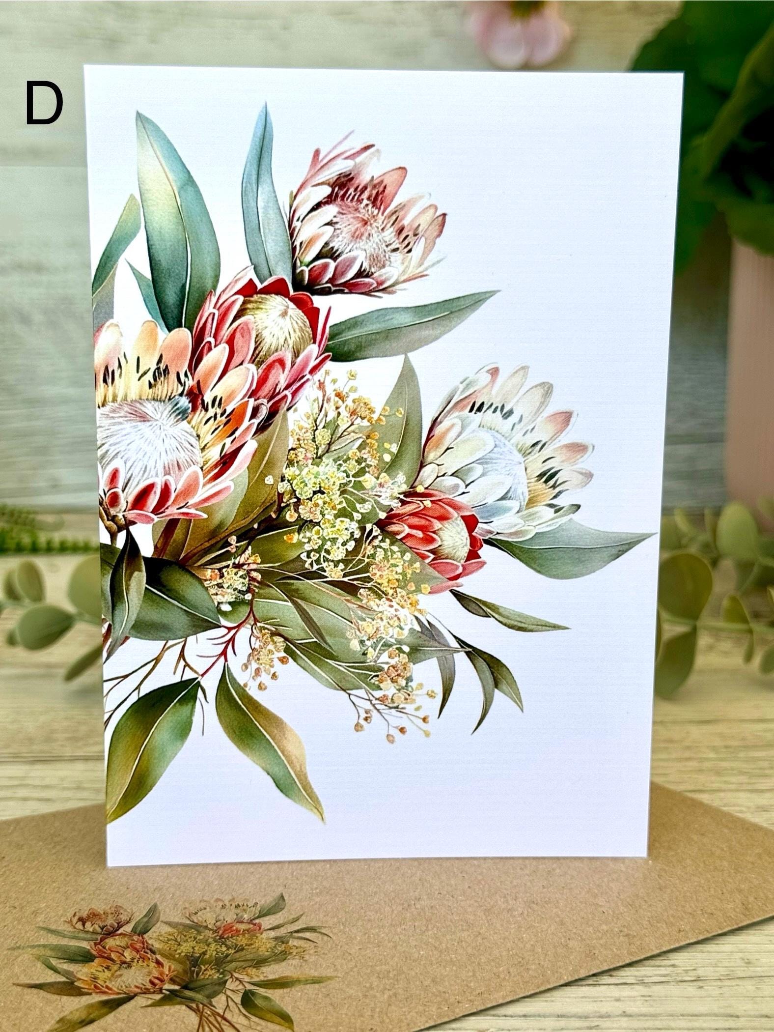 AUSTRALIAN FLORALS (set 1) Blank Cards Set of 5 - Australian Flora ...