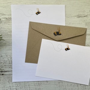 Personalised Writing Paper Set - BUMBLE BEE - Set of 20 - Bee ...