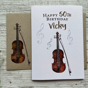 Personalised Musical Instrument Birthday Card - Piano Birthday Card ...