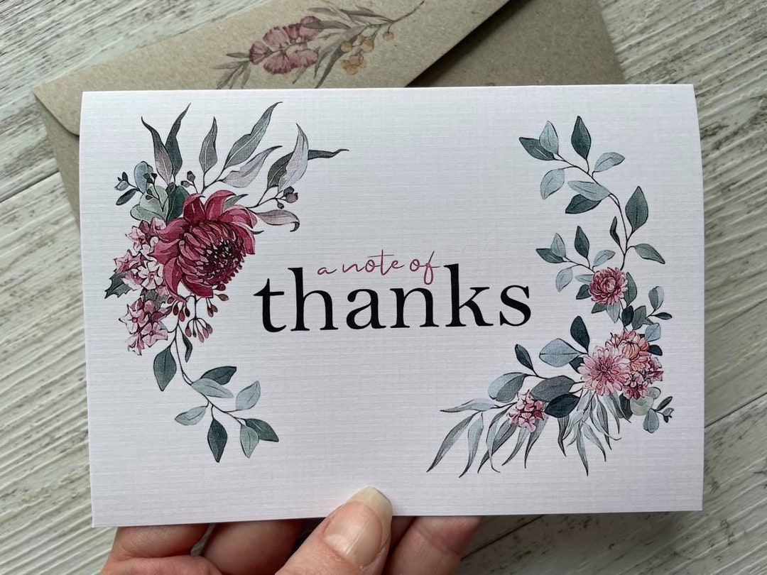 Thank You Cards NATIVE AUSTRALIAN BOUQUET - Thank You Australian Flower ...