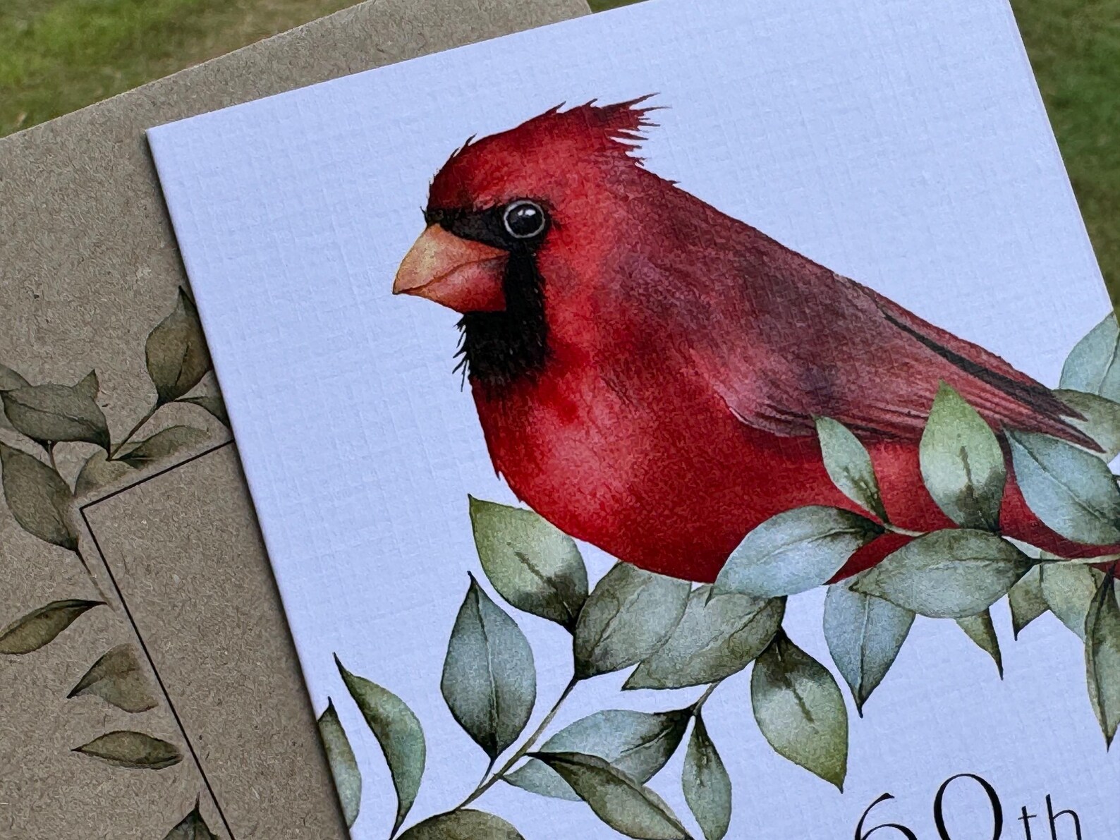 Personalised CARDINAL Birthday Card - CARDINAL BIRD - Customised Bird ...