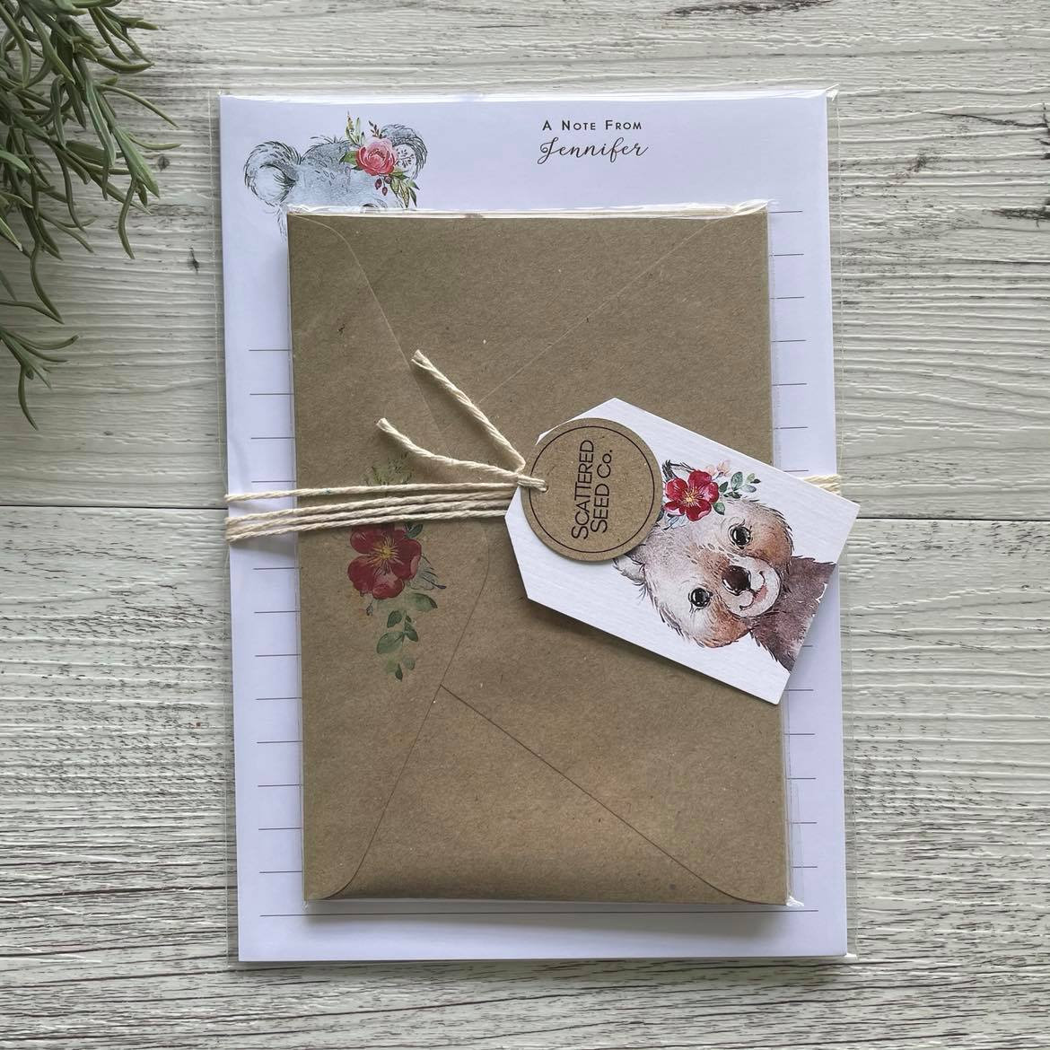 Personalised Writing Paper Set AUSTRALIAN ANIMALS Set of - Etsy Australia