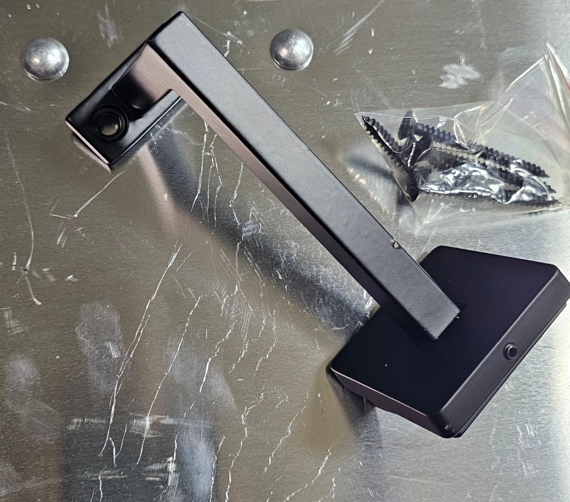 4.5" (HD) Solid Steel Handrail Bracket With Concealed Screw Plate Cover ...