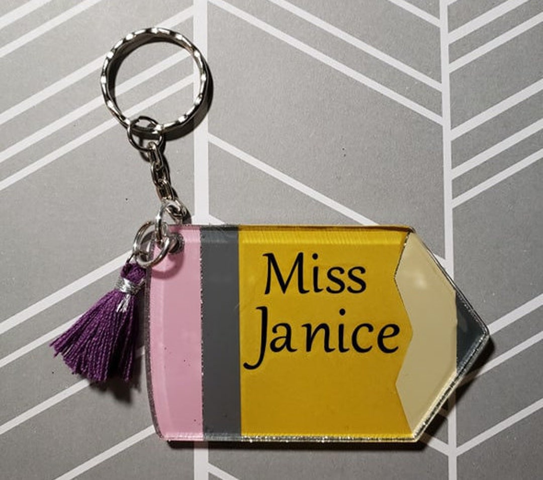 Pencil Key Chain - Teacher Appreciation Key Chain - Teacher Gift - Etsy