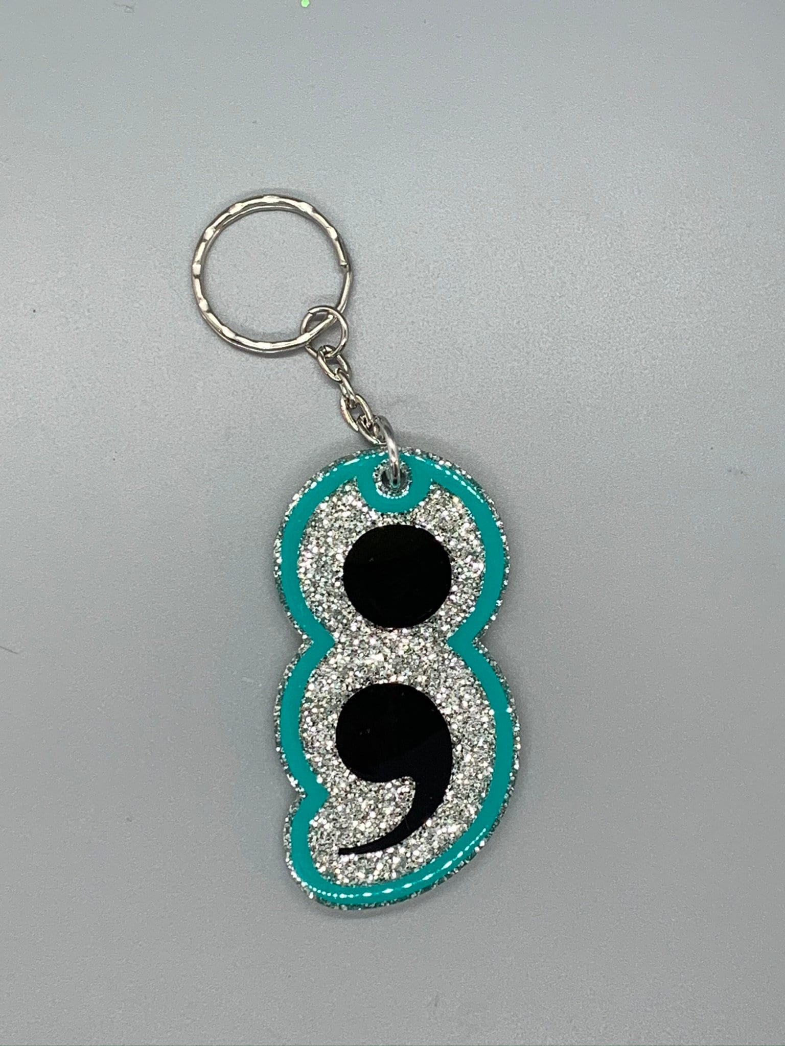 Semi Colon Key Chain Mental Health Awareness Keychain - Etsy