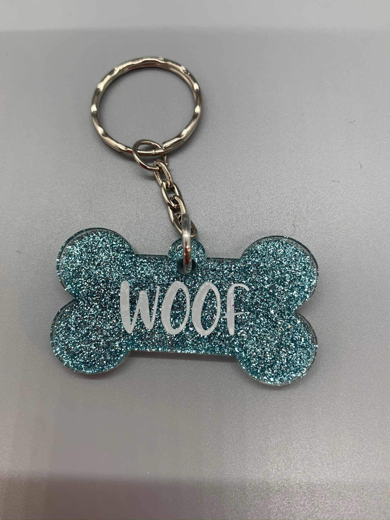 Dog Bone Keychain 2 Inches Dog Name Tag - Etsy