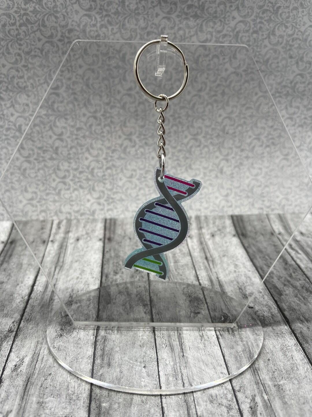 Mini DNA Keychain - Etsy