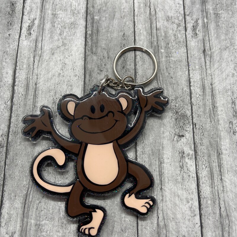 Monkey Key Chain - Etsy