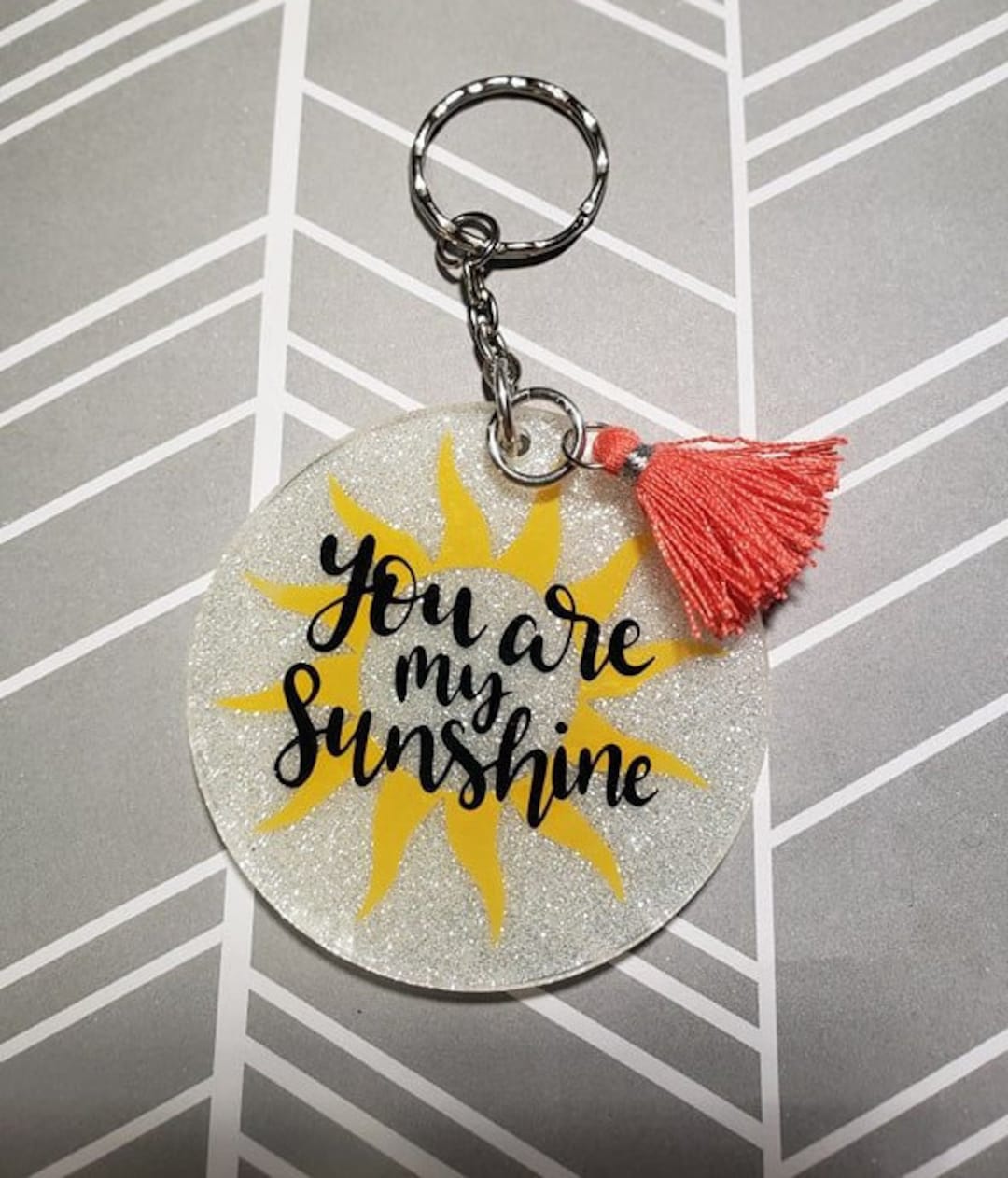 You Are My Sunshine Key Chain - Color Chainging Key Chain - Etsy