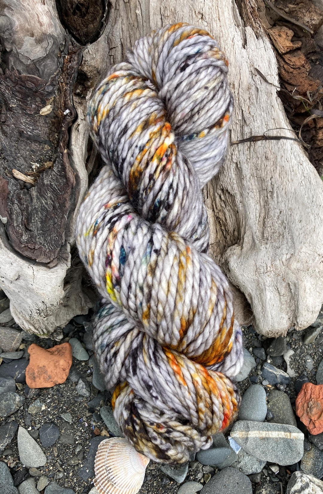 Alaskan Beaches - Alaskan Colors Collection, Hand Painted Chunky Yarn ...