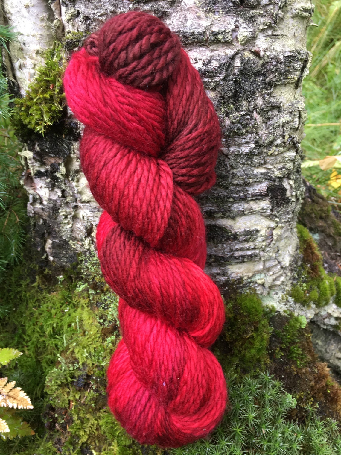 Highbush Cranberry - Alaskan Colors Collection, Hand Painted Chunky ...
