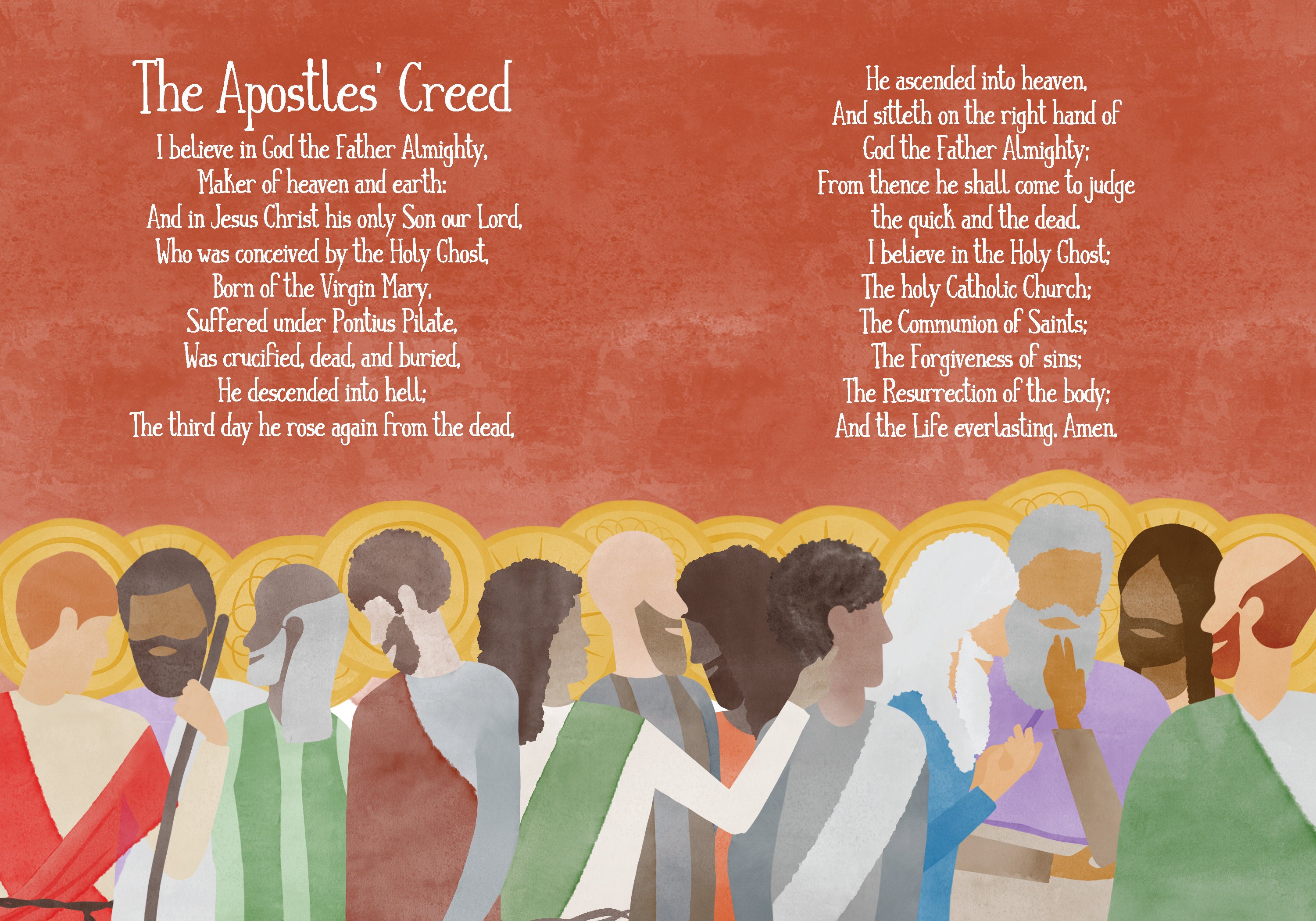 Apostles' Creed Children's Poster - Etsy