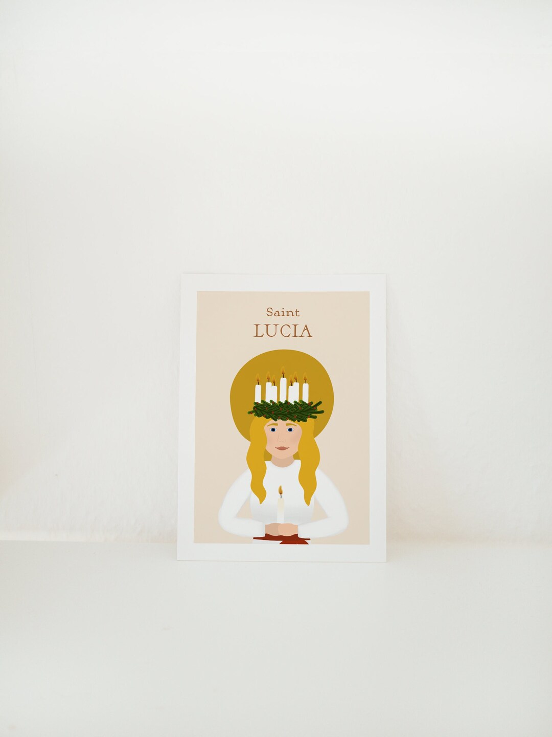 Saint Lucia Icon 4x6 Card - Etsy