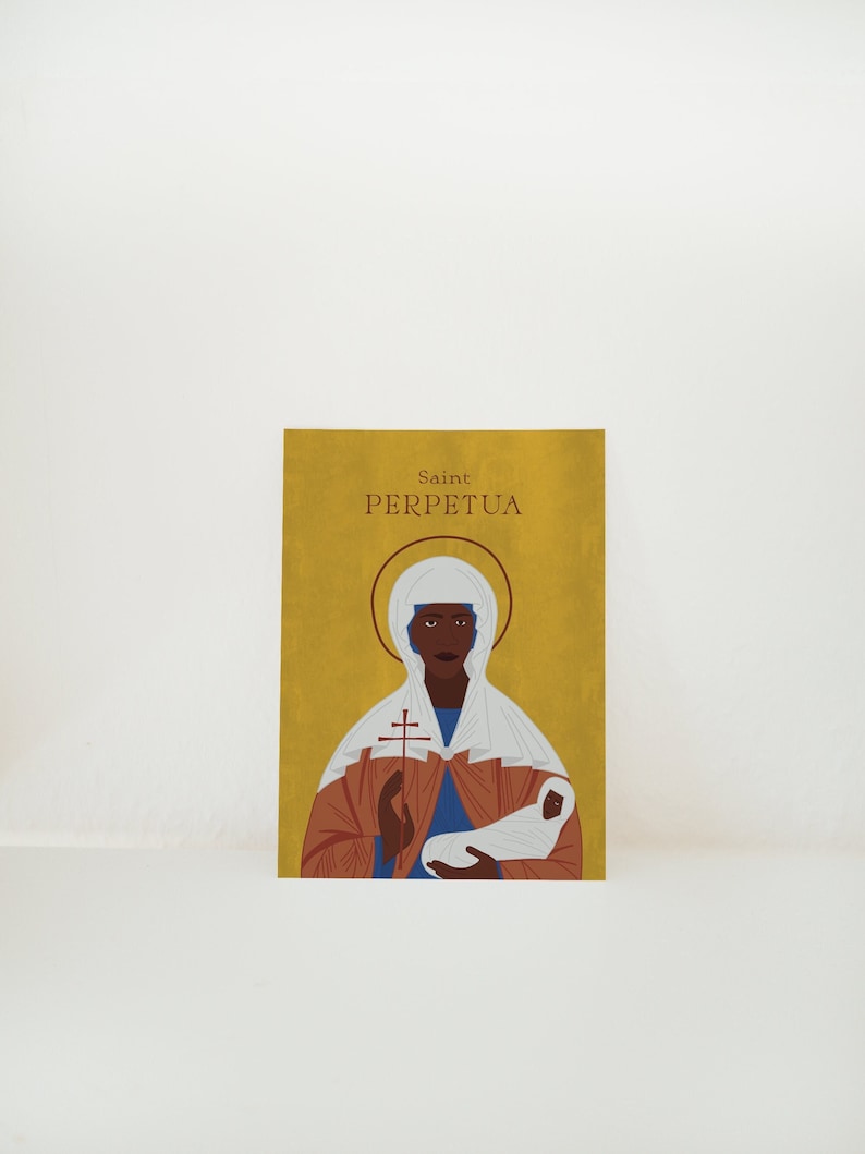 Saint Perpetua Icon 4x6 Card - Etsy