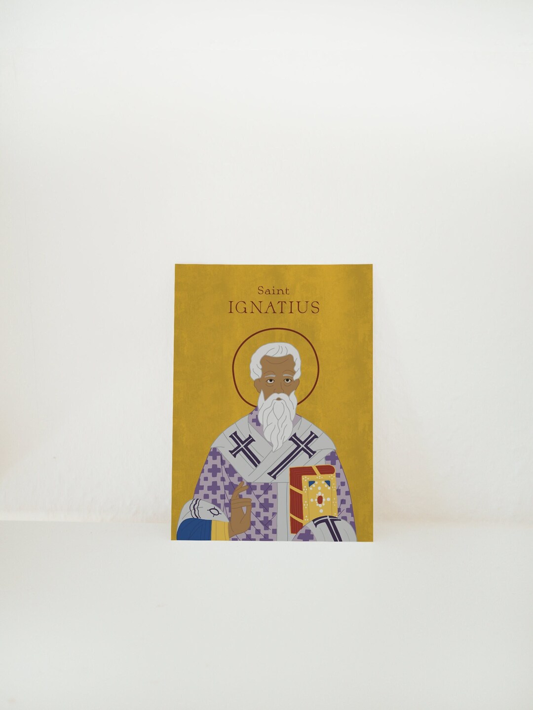 Saint Ignatius Icon 4x6 Card - Etsy