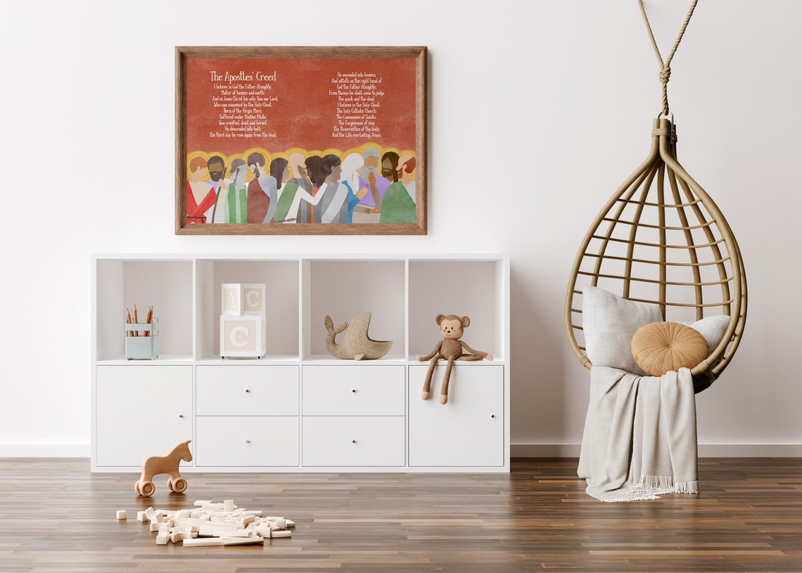 Apostles' Creed Children's Poster - Etsy