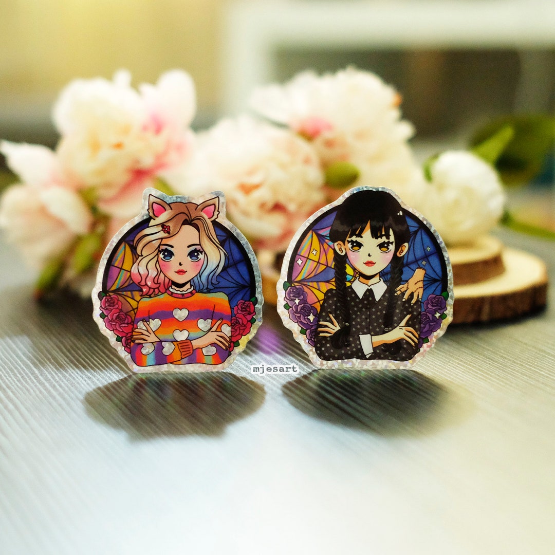 Cute I Wednesday I Enid I Die Cut Sticker I Laptop Stickers I Water ...