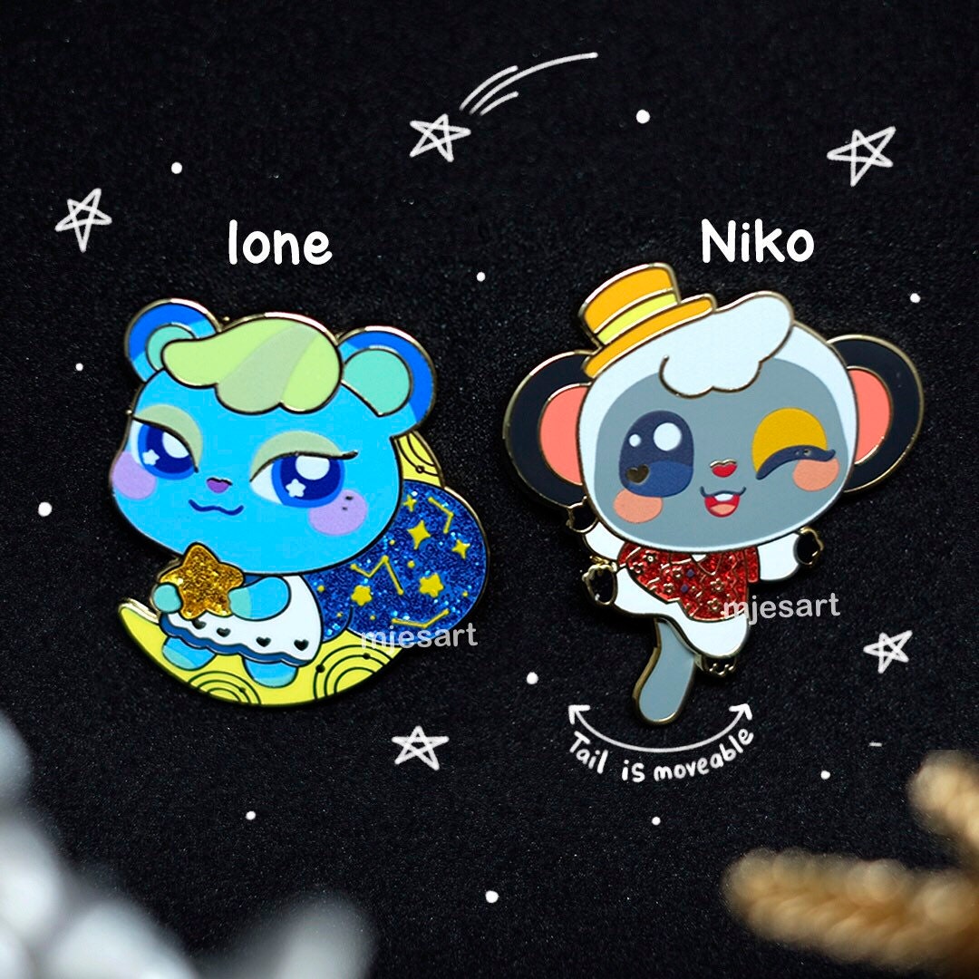 Animal Crossing Hard Enamel Pin | Animal Crossing New Horizons | Niko ...