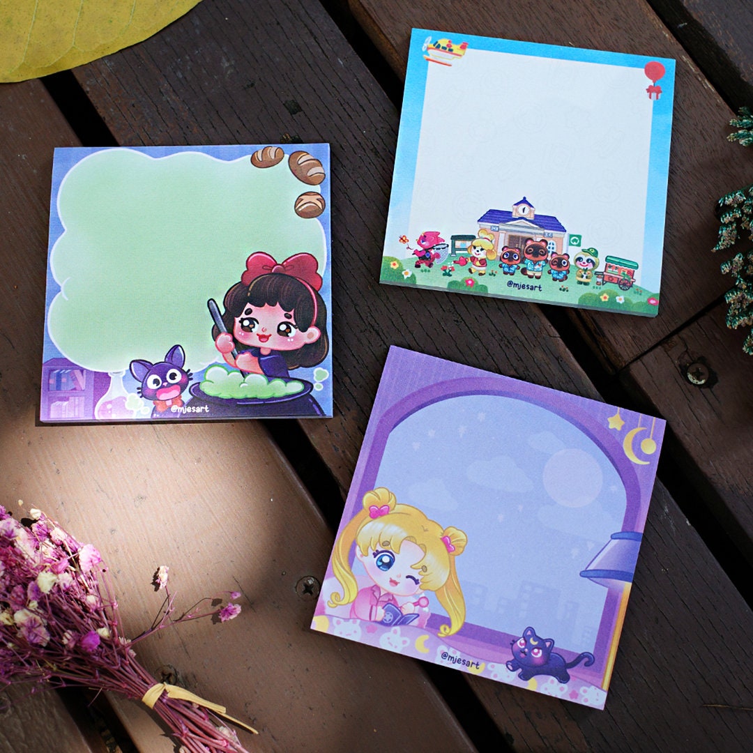 Kawaii Handmade Sticky Notes - Etsy