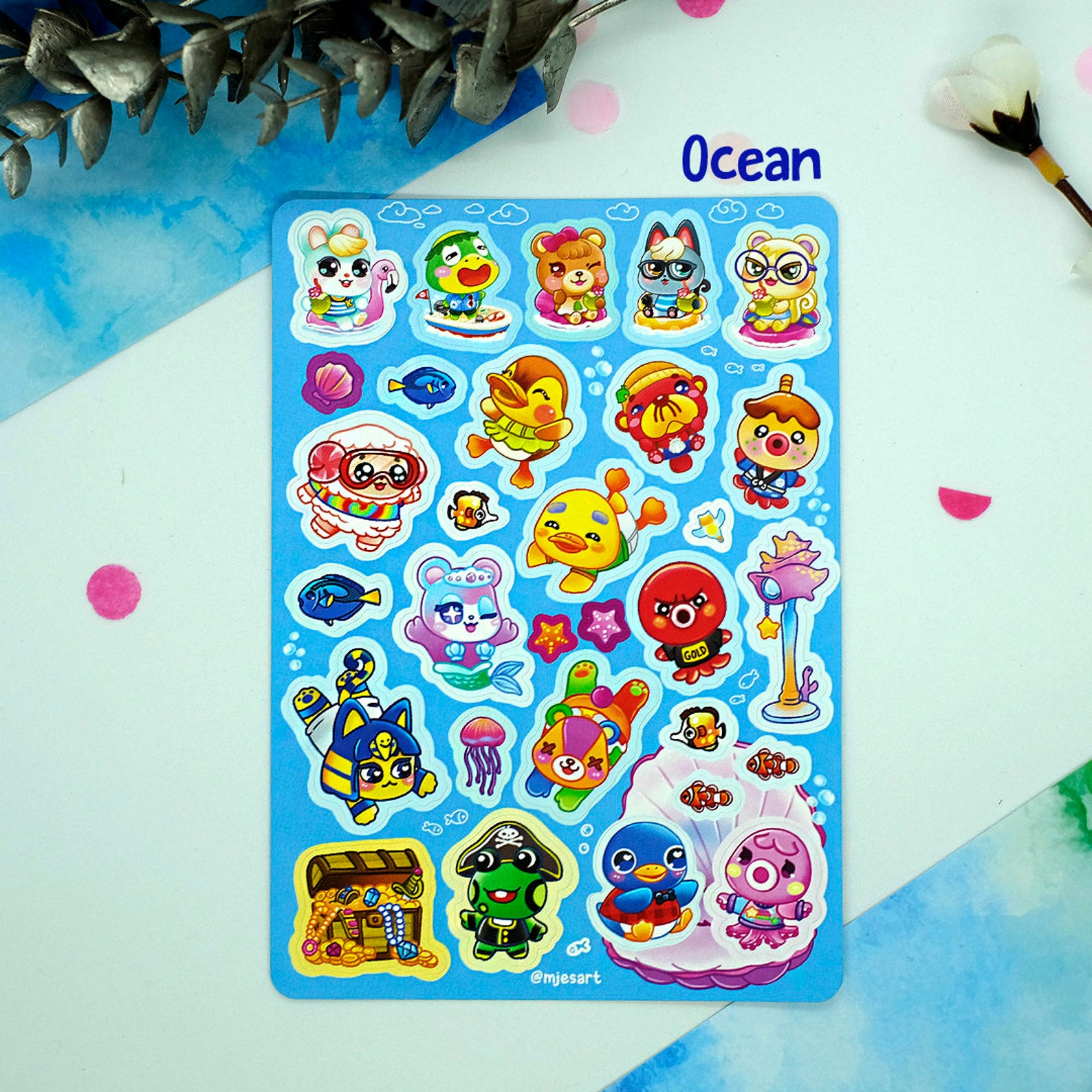 ACNH I Animal Crossing I Sticker Sheet I Cute I Space I Under | Etsy