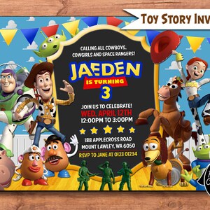 Toy Story Invitation. Toy Story Birthday Party. Toy Story | Etsy
