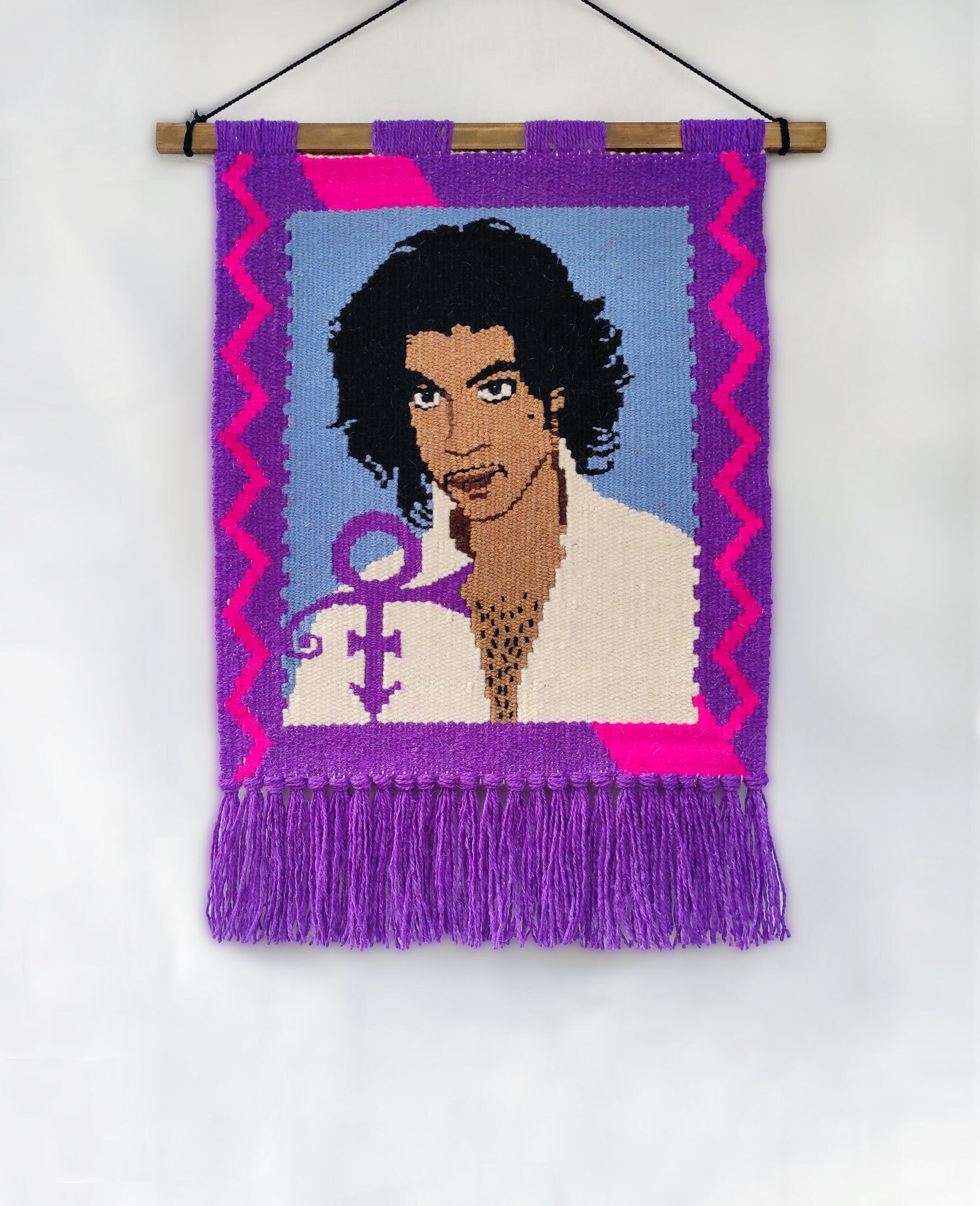 Prince Hand Woven Wall Hanging Portrait - Etsy