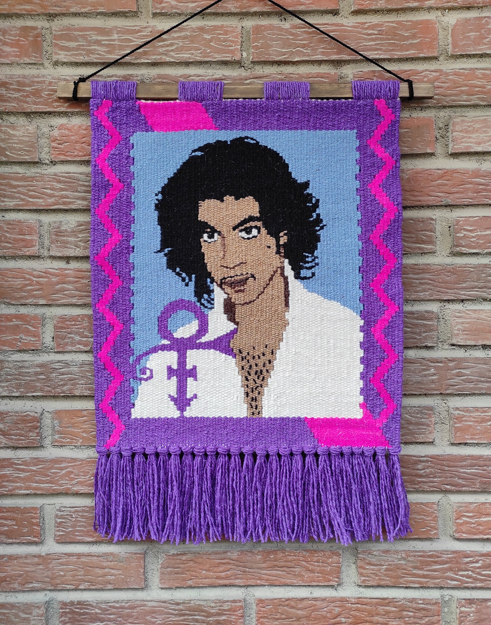 Prince Hand Woven Wall Hanging Portrait - Etsy