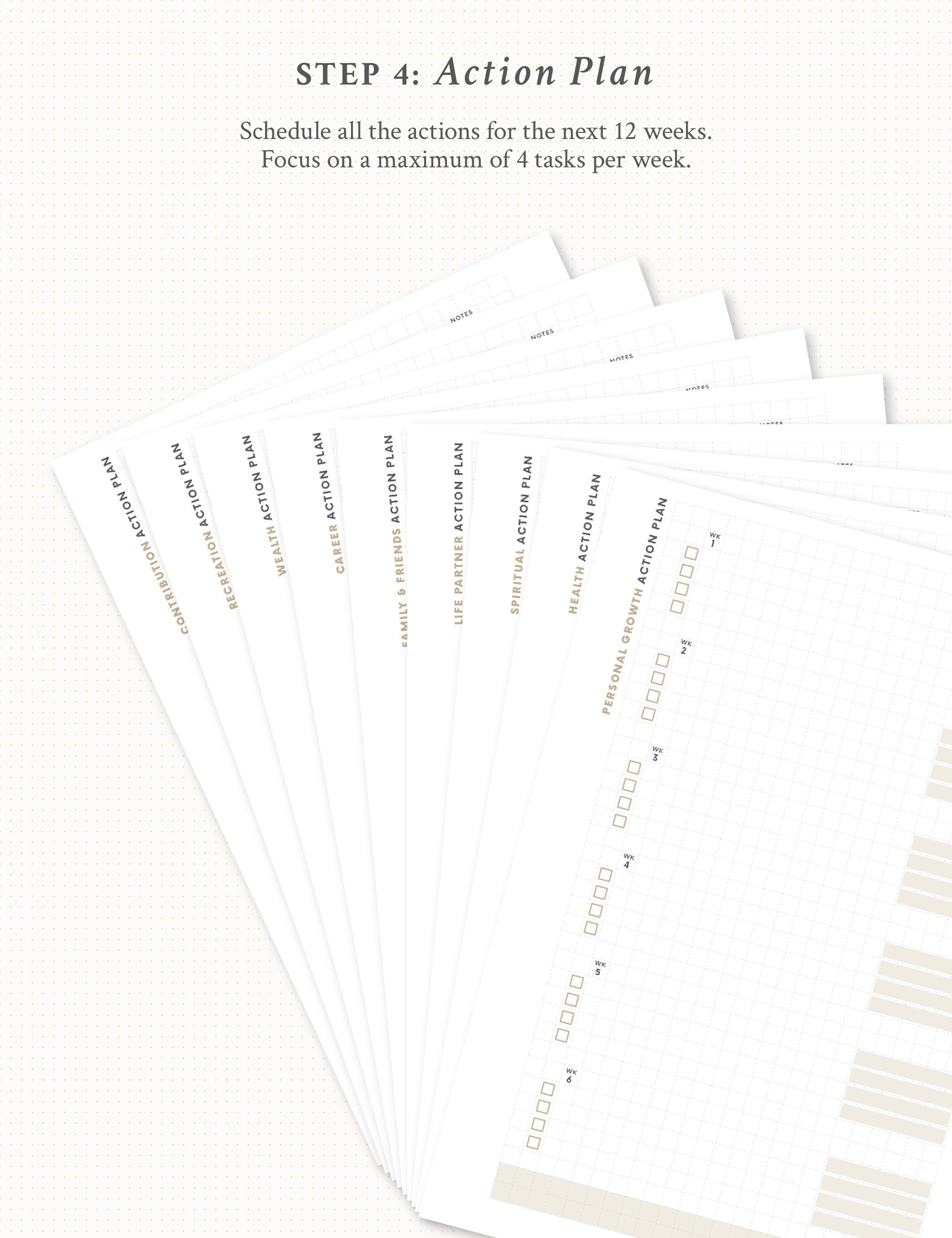 12-WEEK GOALS Planner Filofax Printables Filofax A5 Inserts | Etsy