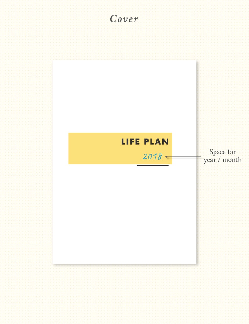 LIFE PLAN Journal Printable Journal A5 Planner Inserts A5 Inserts ...