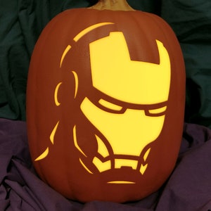 iron man pumpkin carving templates