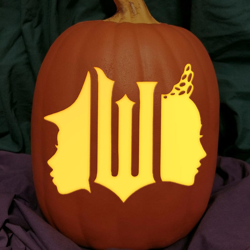 Wicked Elphaba Pumpkin Stencil - Etsy