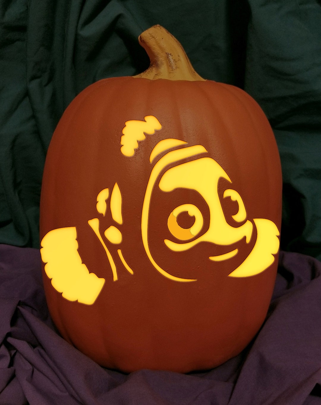 Finding Nemo Carved Foam Permanent Pumpkin - Etsy