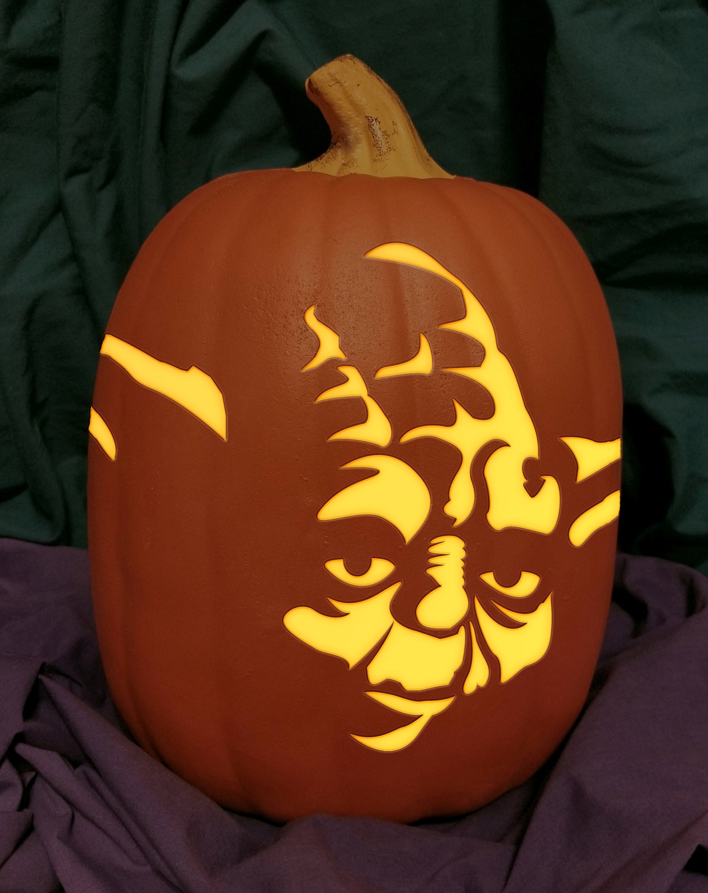 Star Wars Master Yoda Carved Foam Permanent Pumpkin Jedi Sith Force ...