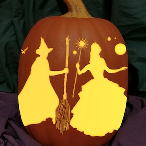 Wicked Elphaba Pumpkin Stencil - Etsy
