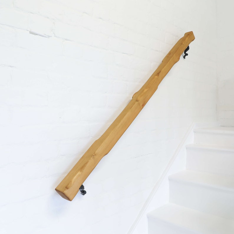Staircase Solid Wood Irregular Design Landing Area - Etsy UK