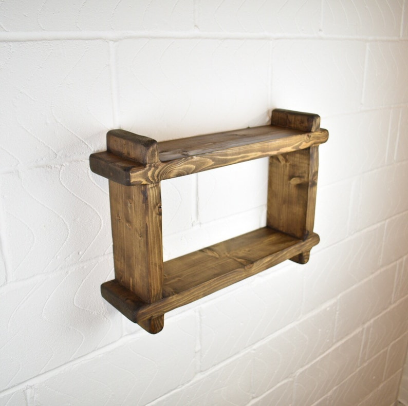 Wood Shelf 2-tier Crossed Ends Chunky Wood Timber: 15cm X - Etsy UK