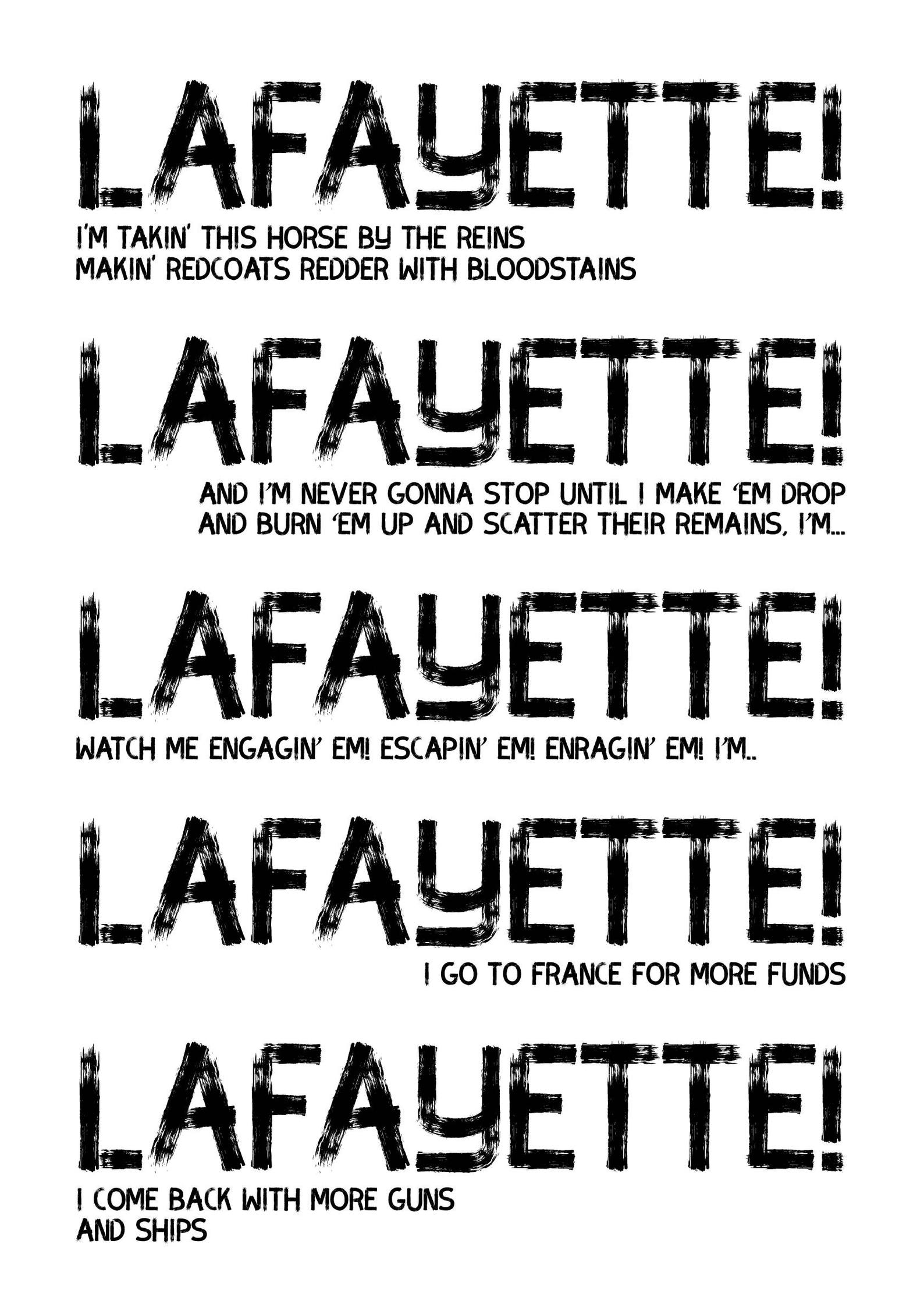 Hamilton Musical Inspired Lafayette Quote Typography Print - Etsy UK