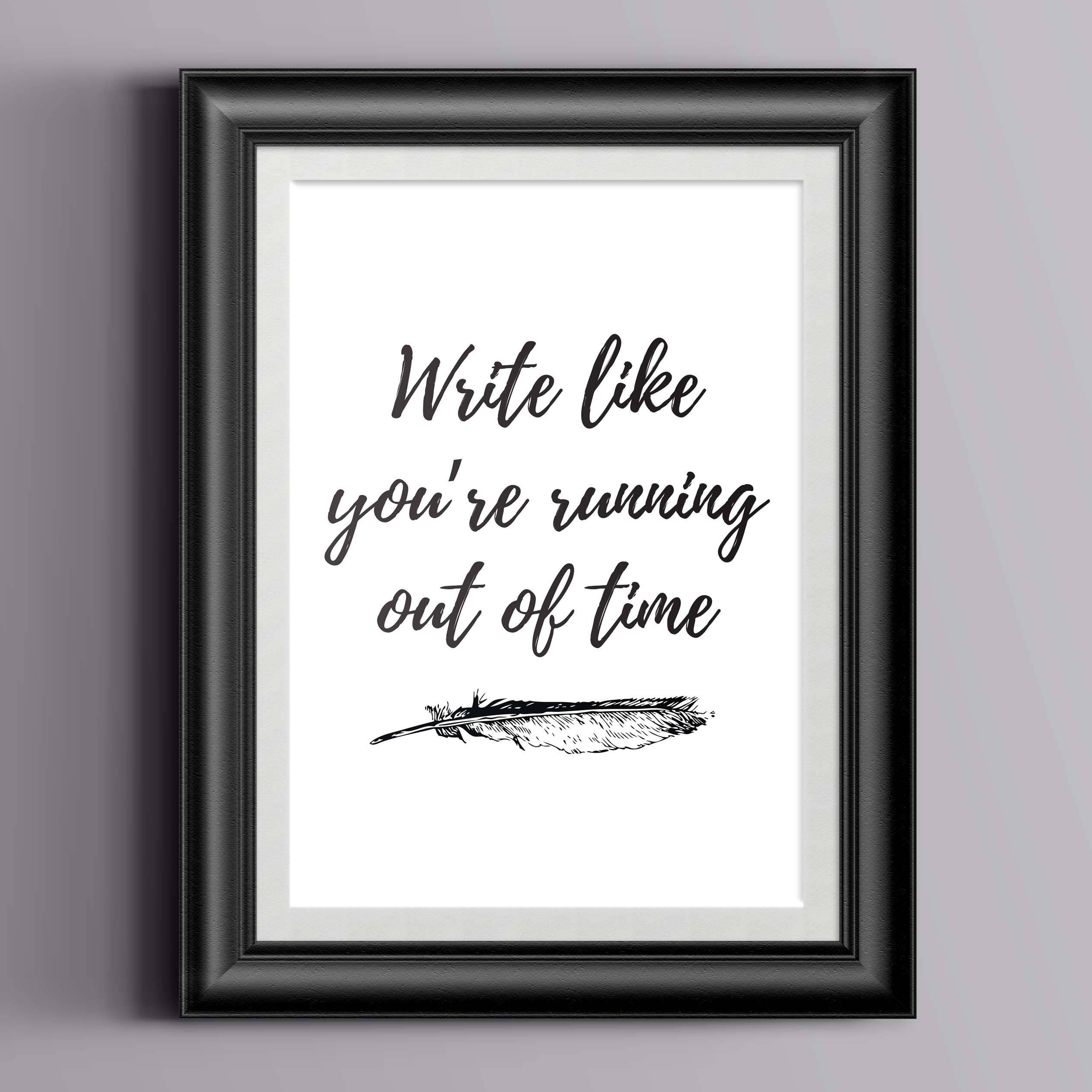 Hamilton Musical Inspired - Aaron Burr Quote, Typography Print - Write ...