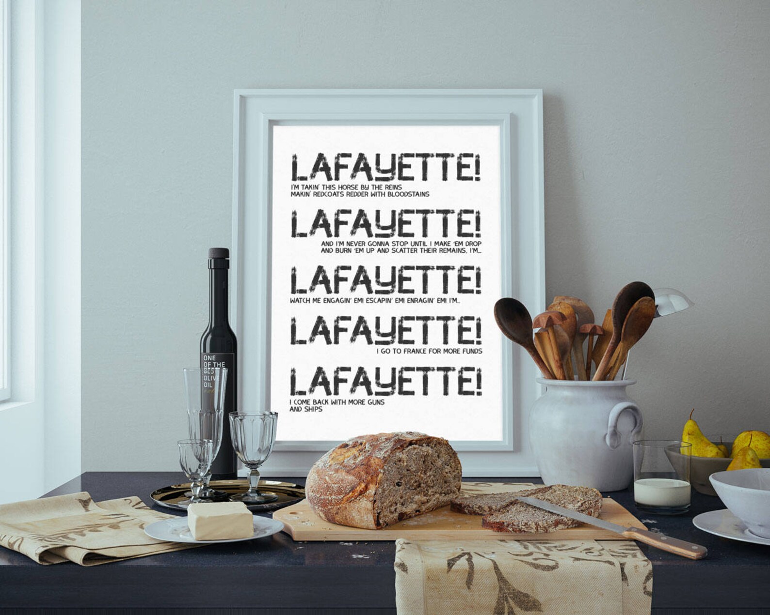 Hamilton Musical Inspired Lafayette Quote Typography Print - Etsy UK