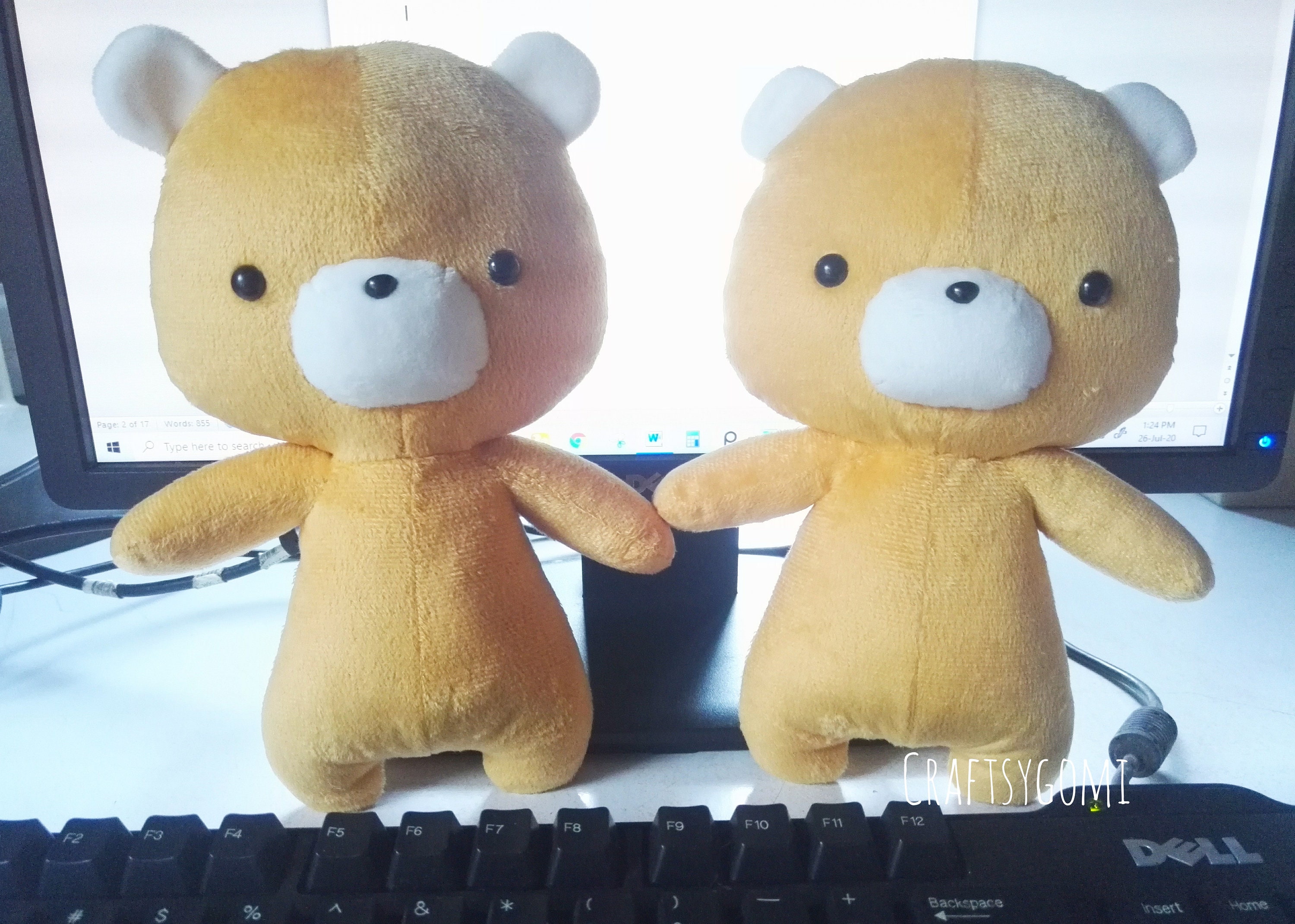 Gomi the Bear Plush PDF Sewing Pattern - Etsy Australia