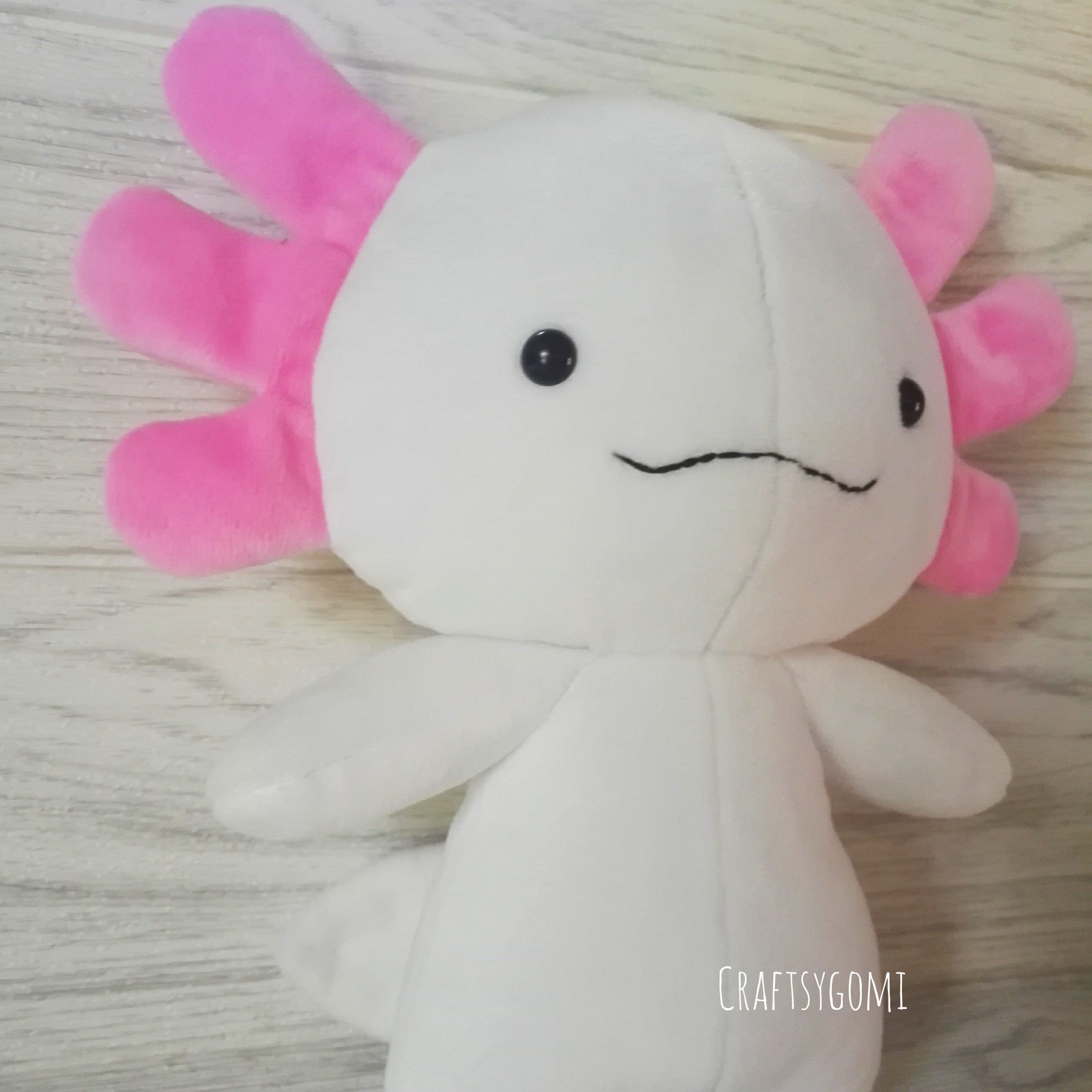 Lola the Axolotl Plush PDF Sewing Pattern | Etsy