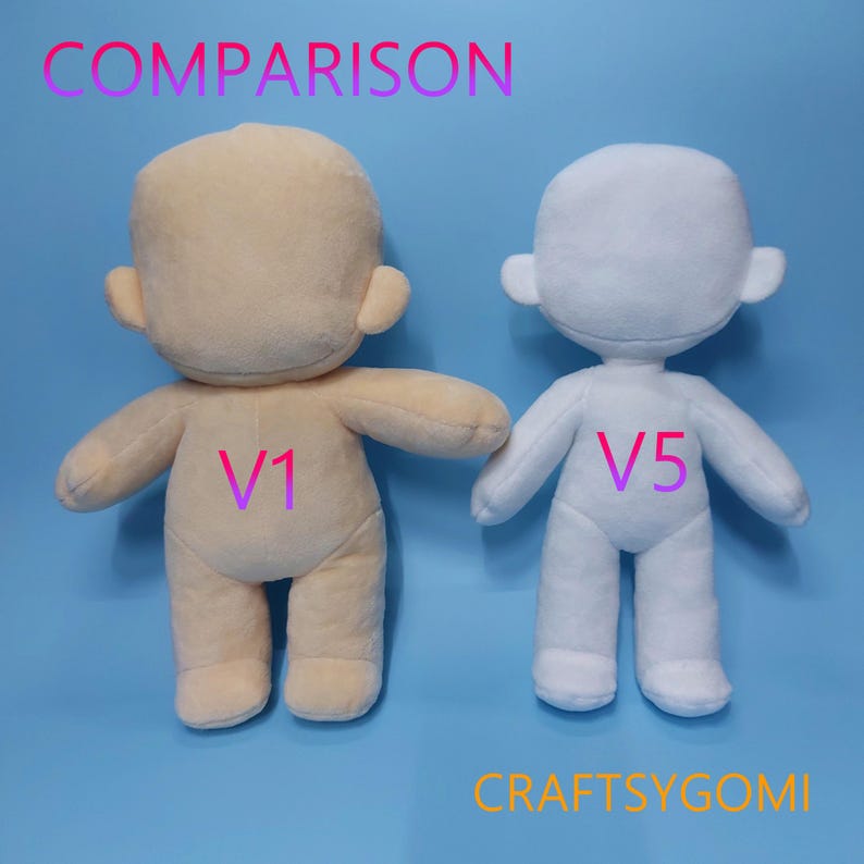 Chibi Human Plush Base Version 5 PDF Sewing Pattern - Etsy