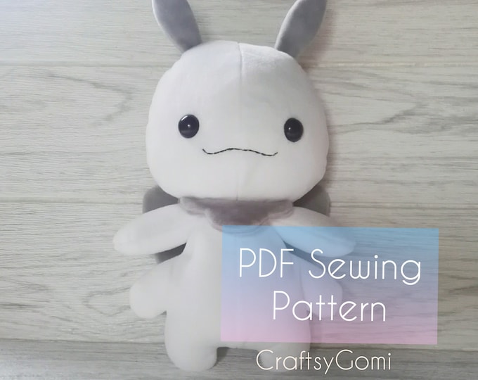 Moth & Butterfly Plush Sewing Pattern .pdf Tutorial Luna Monarch Poodle ...