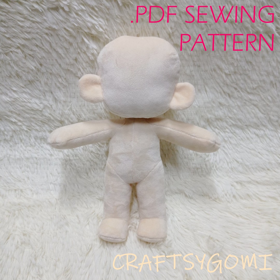 Chibi Human Plush Base Version 2 PDF Sewing Pattern - Etsy