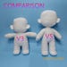 Chibi Human Plush Base Version 5 PDF Sewing Pattern - Etsy