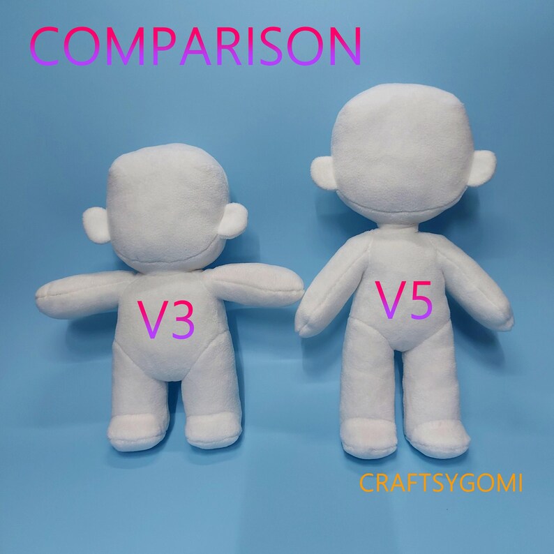 Chibi Human Plush Base Version 5 PDF Sewing Pattern - Etsy