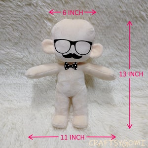 Chibi Human Plush Base Version 2 PDF Sewing Pattern - Etsy